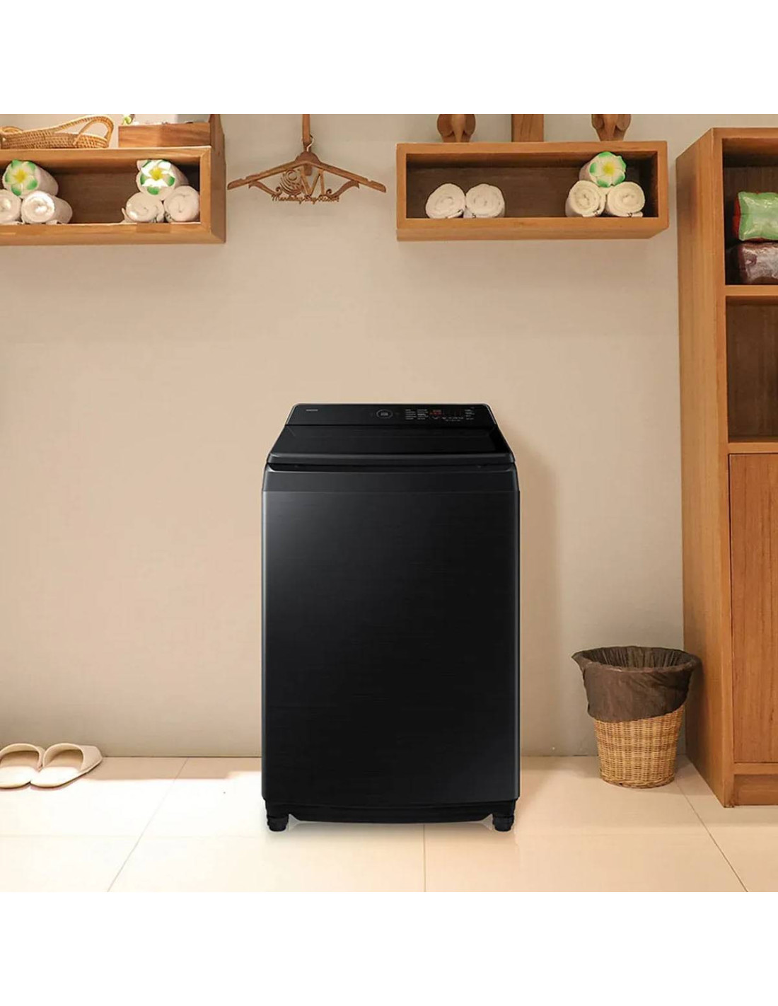 Lavadora Samsung 20 Kg Carga Superior Bespoke AI Wash Negra WA80F21S8BCO