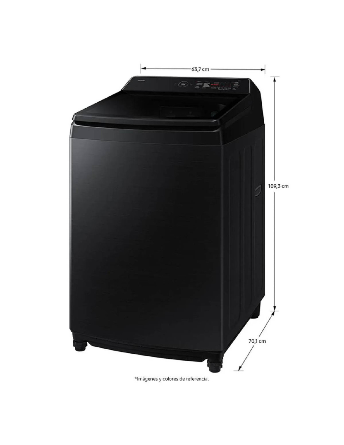 Lavadora Samsung 20 Kg Carga Superior Bespoke AI Wash Negra WA80F21S8BCO